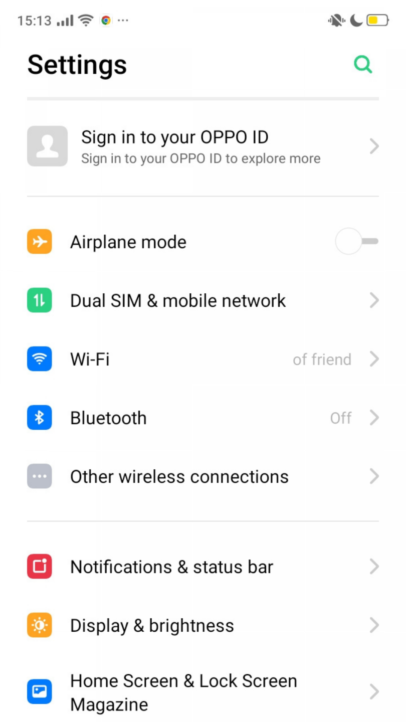 معرفة عنوان mac في هواتف OPPO - كيف عربي